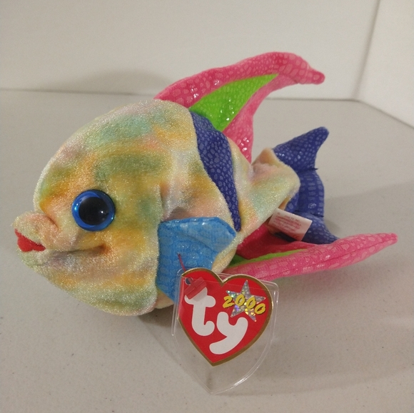Ty | Toys | Mint Original Ty Beanie Babies Aruba The Angel Fish 48200 ...